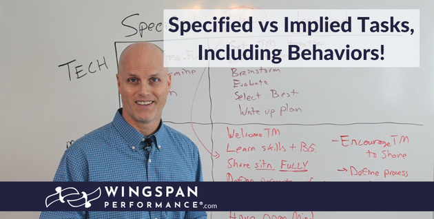 Specified vs Implied Tasks, Including Behaviors! - Wingspan Performance
